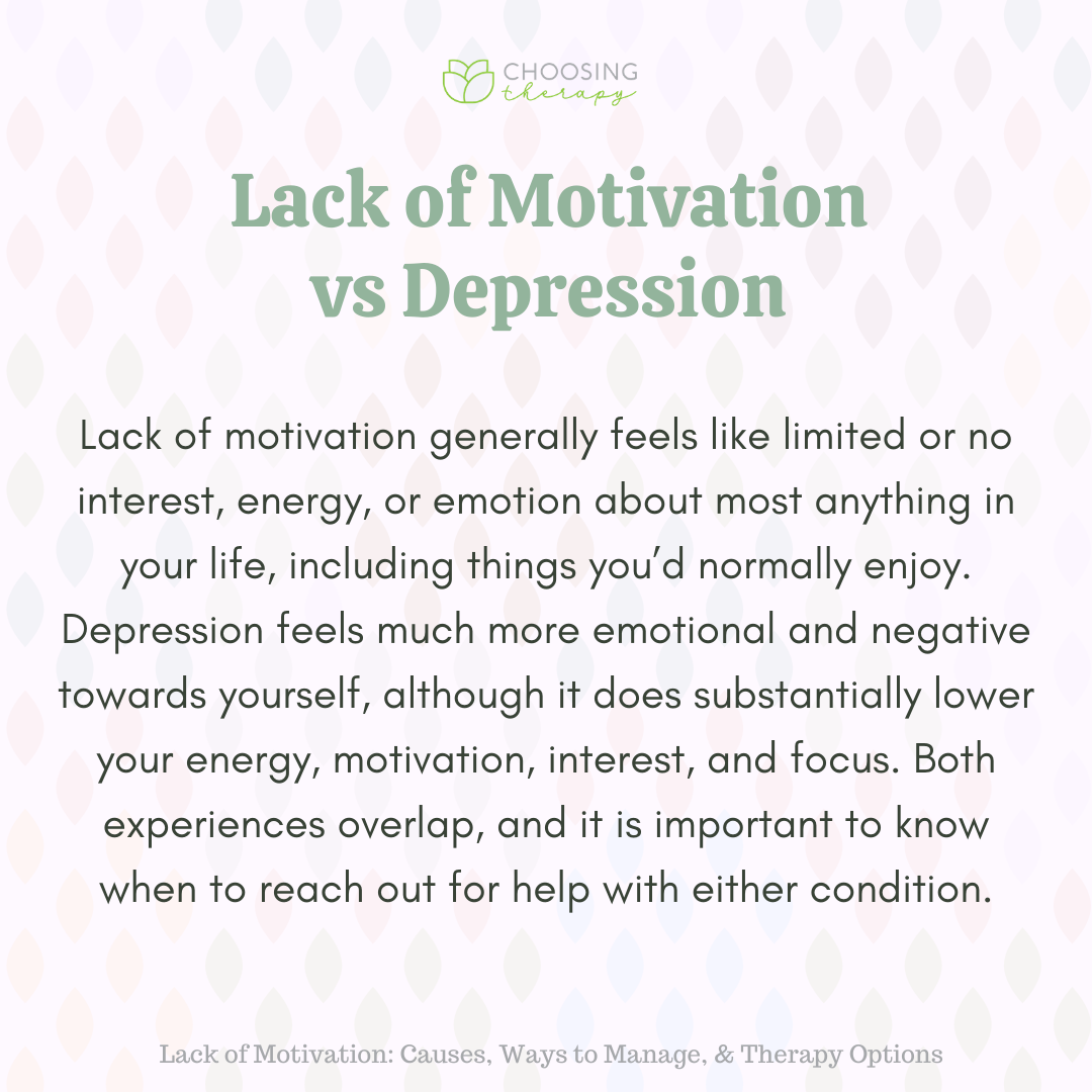 Lack of Motivation: Causes, Ways to Manage, & Therapy Options
