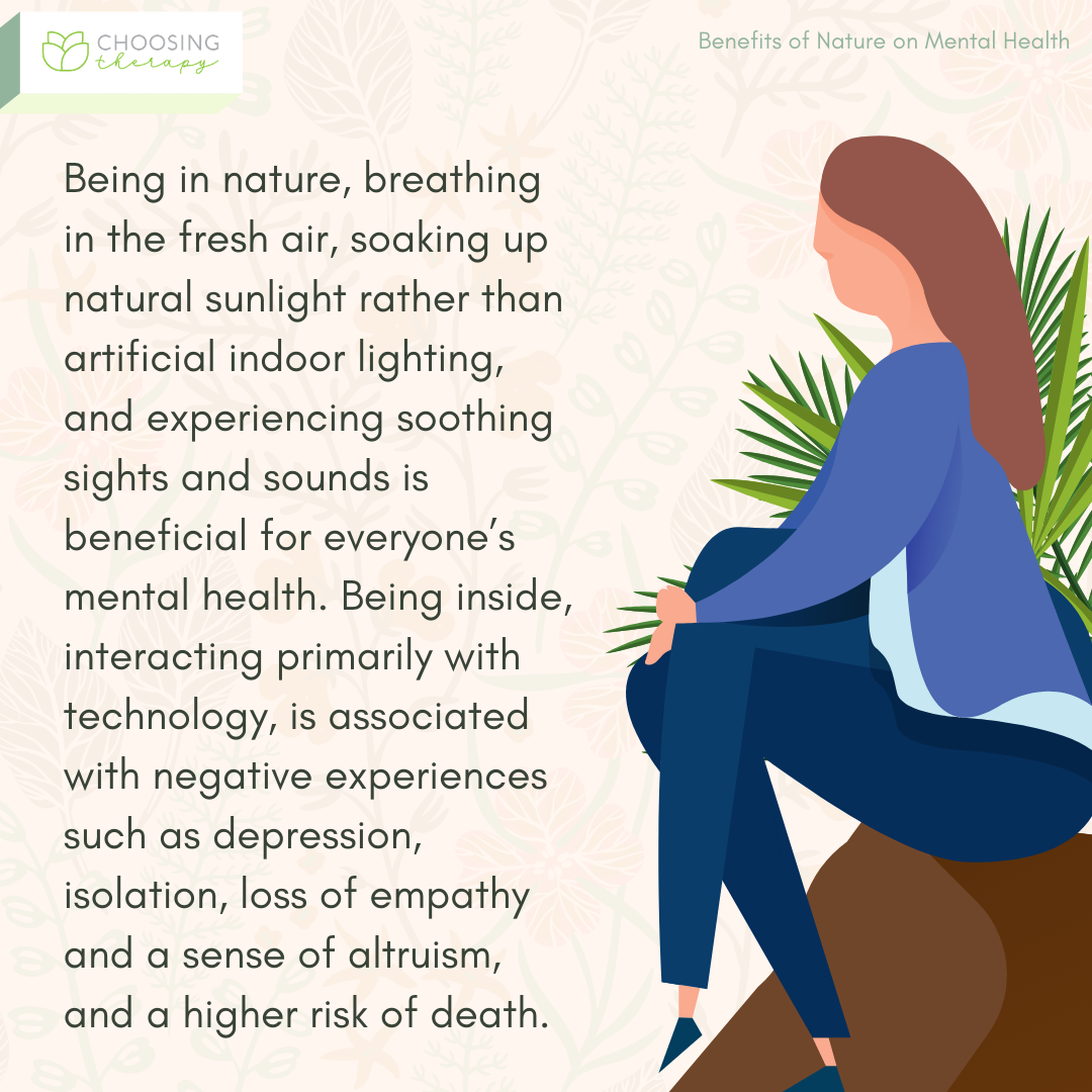 Benefits of Nature on Mental Health - Choosing Therapy