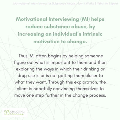 Motivational Interviewing for Substance Abuse