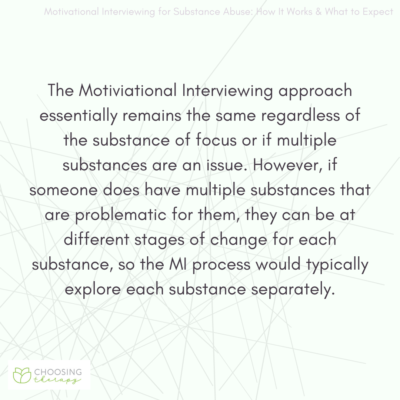 Motivational Interviewing for Substance Abuse
