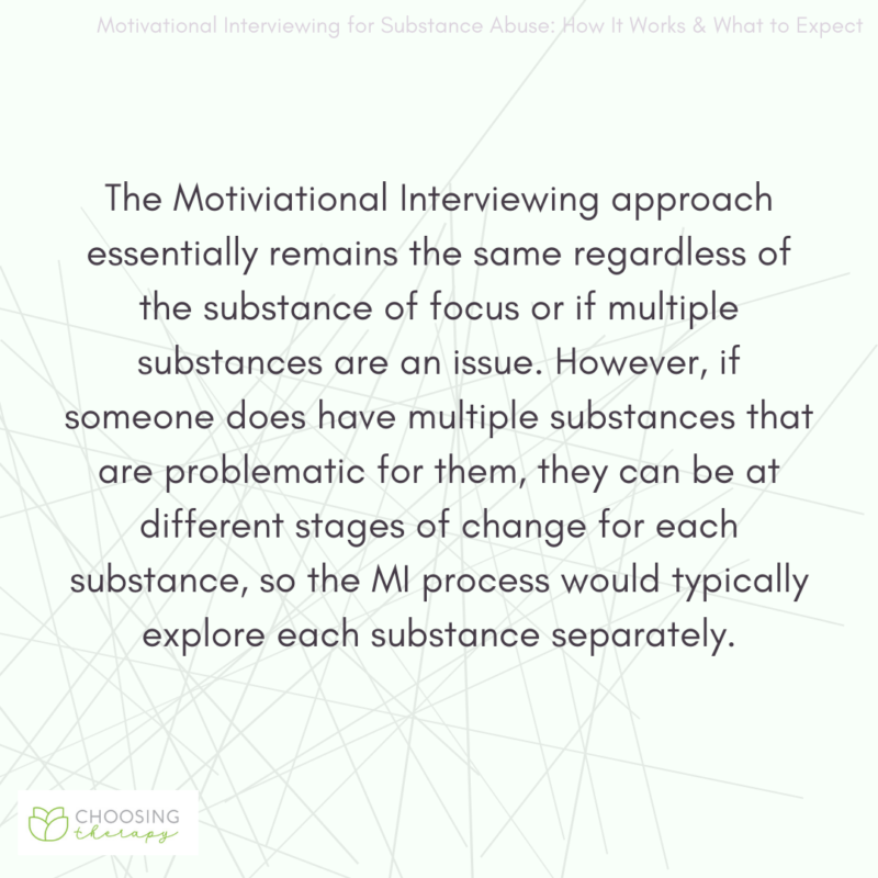 Motivational Interviewing for Substance Abuse