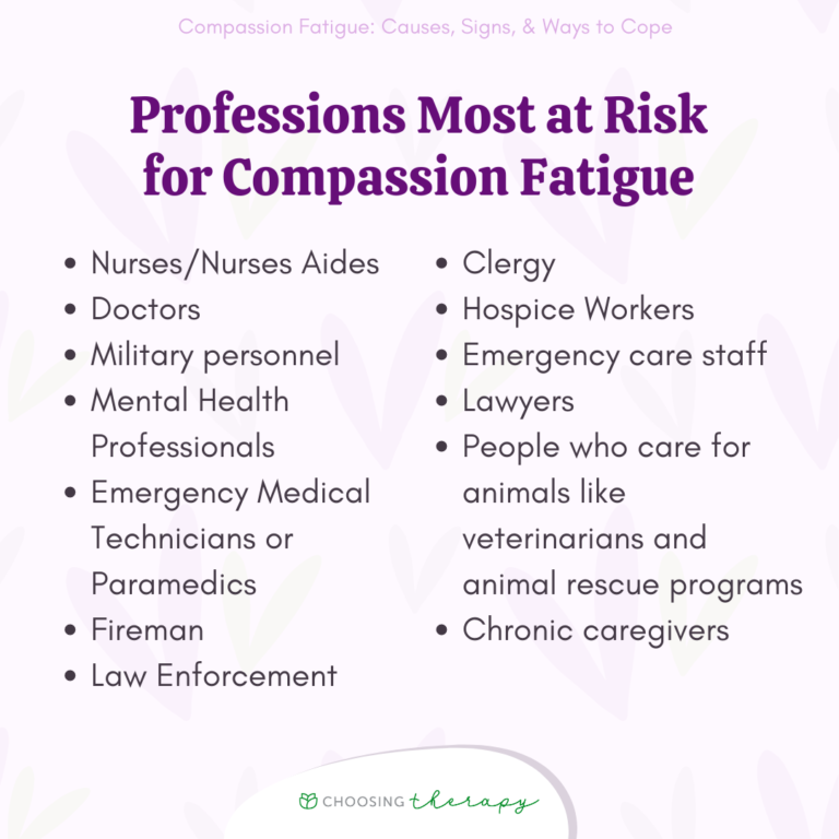 Compassion Fatigue: Causes, Signs, & Ways to Cope