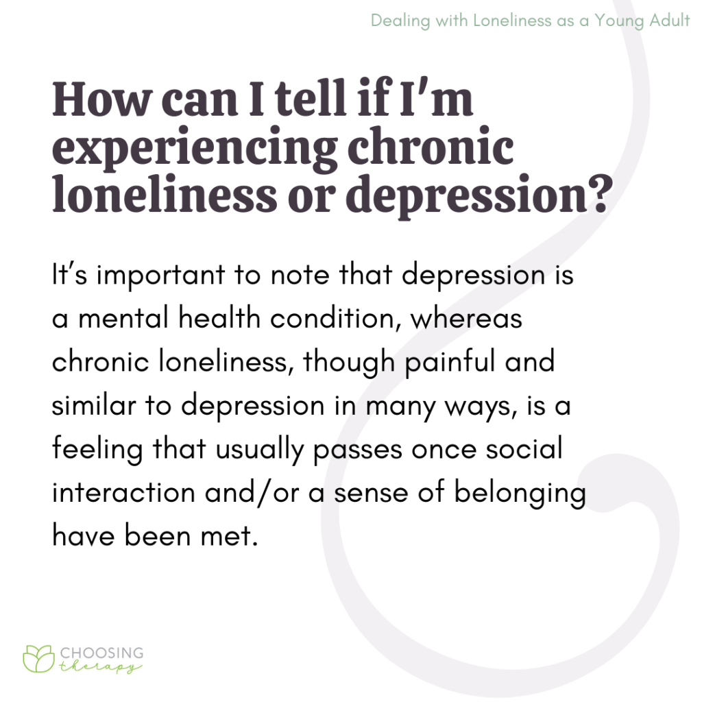 Dealing With Loneliness as a Young Adult - Choosing Therapy