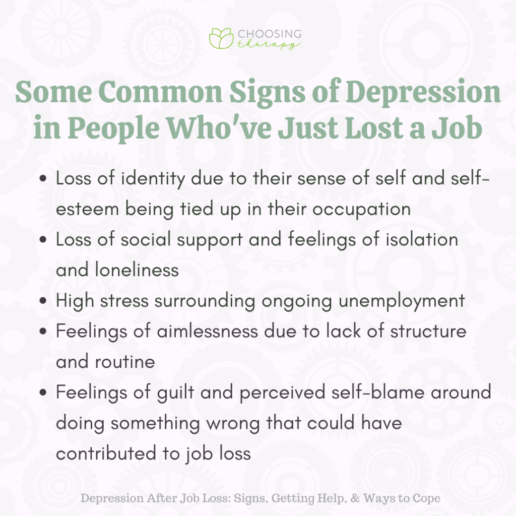 Signs of Depression After a Job Loss & 11 Ways to Cope