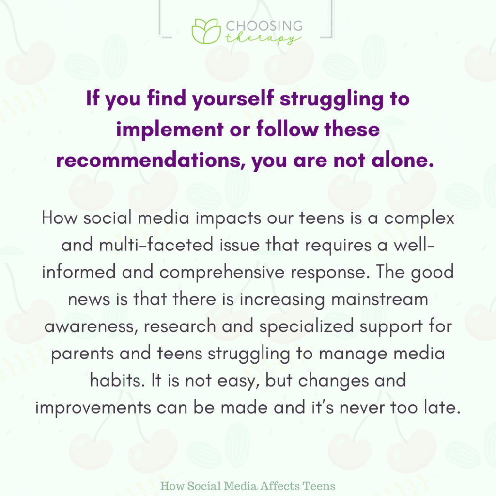 How Social Media Affects Teens - Choosing Therapy