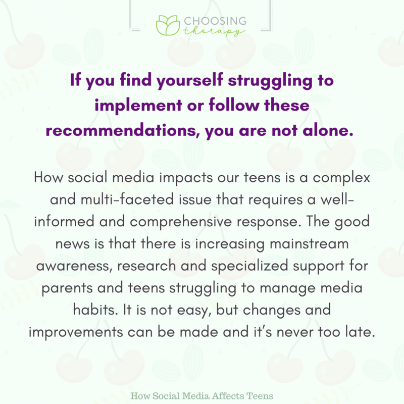 How Social Media Affects Teens - Choosing Therapy