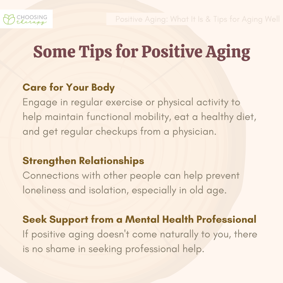 Positive Aging: What It Is & Tips for Aging Well - Choosing Therapy
