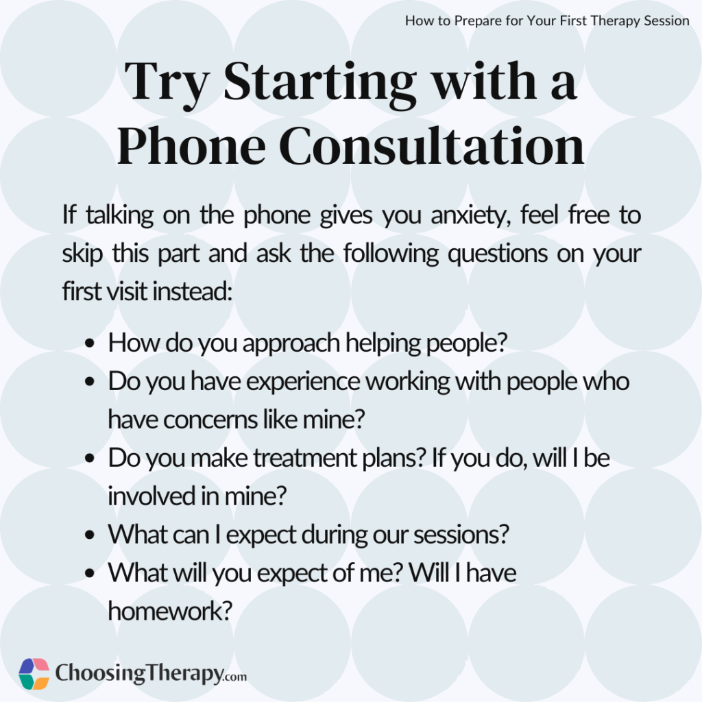 13 Tips to Help You Prepare for Your First Therapy Session