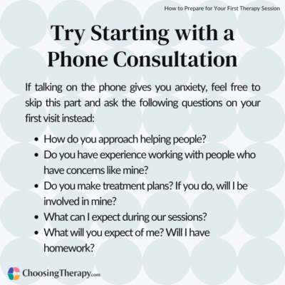 13 Tips to Help You Prepare for Your First Therapy Session