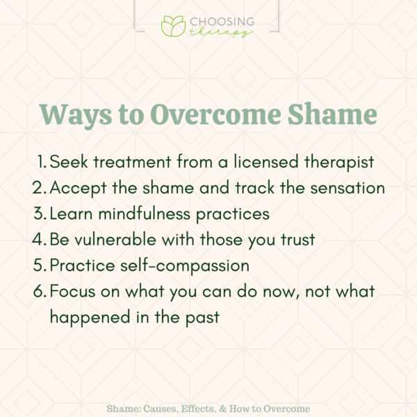 Shame: Causes, Effects, & How to Overcome - Choosing Therapy