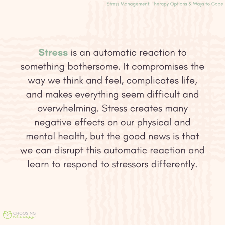 Stress Management: 5 Ways to Cope & 7 Therapy Options