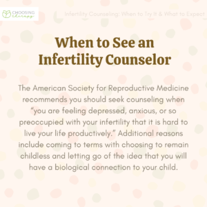Infertility Counseling: When to Try It & What to Expect