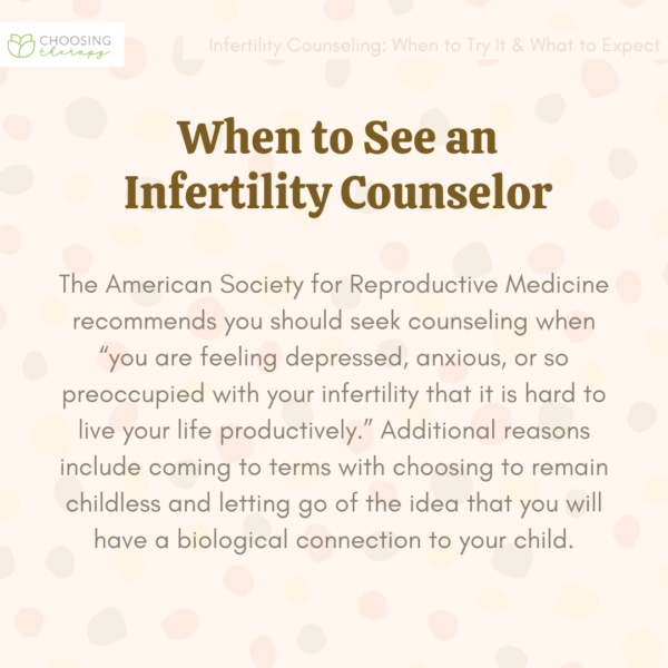 Infertility Counseling: When to Try It & What to Expect