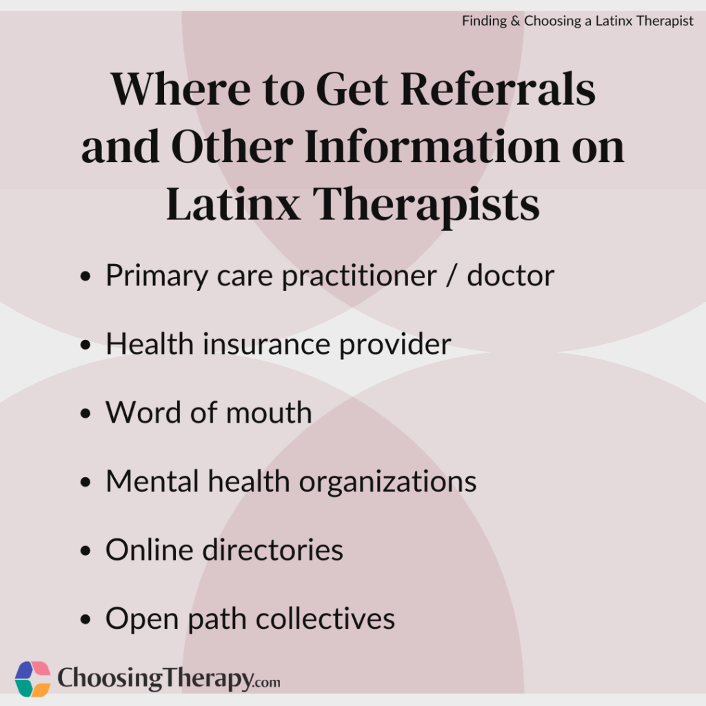 Finding & Choosing a Latinx Therapist