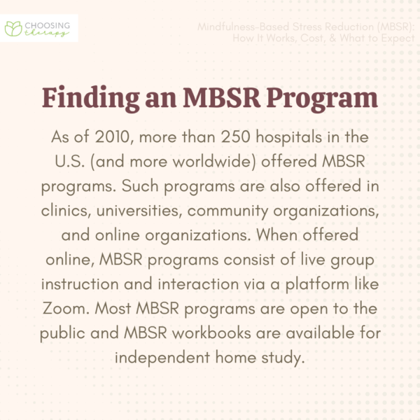 How Mindfulness-Based Stress Reduction (MBSR) Works