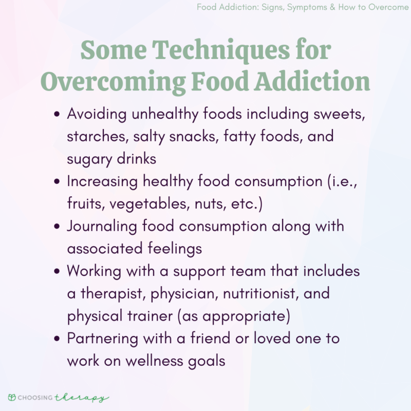 Food Addiction: Signs, Symptoms & How to Overcome - Choosing Therapy