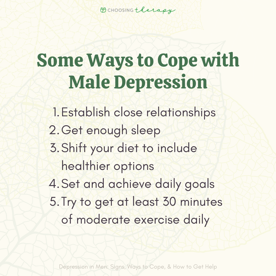 Depression in Men: Signs, Ways to Cope, & How to Get Help