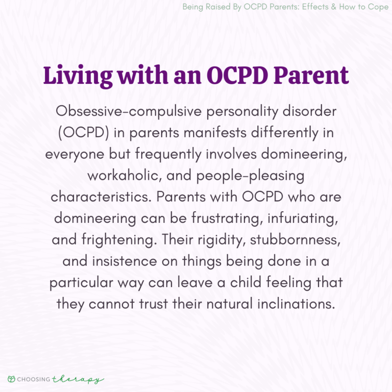 OCPD Parents: Effects & How to Cope