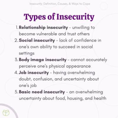 Insecurity: Definition, Causes, & 11 Ways to Cope