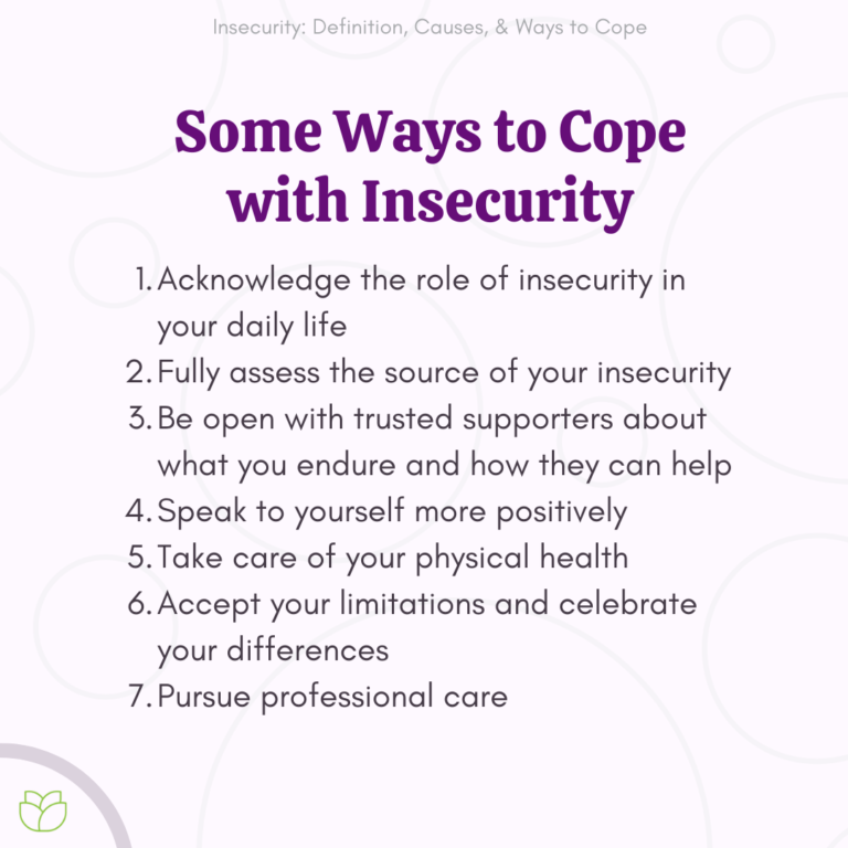 Insecurity: Definition, Causes, & 11 Ways to Cope