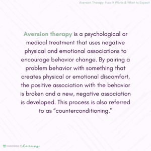 Aversion Therapy: How It Works & What to Expect