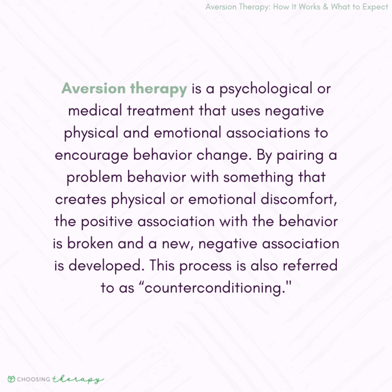 Aversion Therapy: How It Works & What to Expect