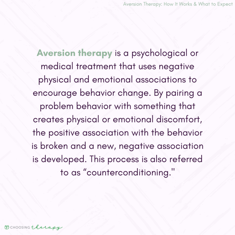 Aversion Therapy: How It Works & What to Expect