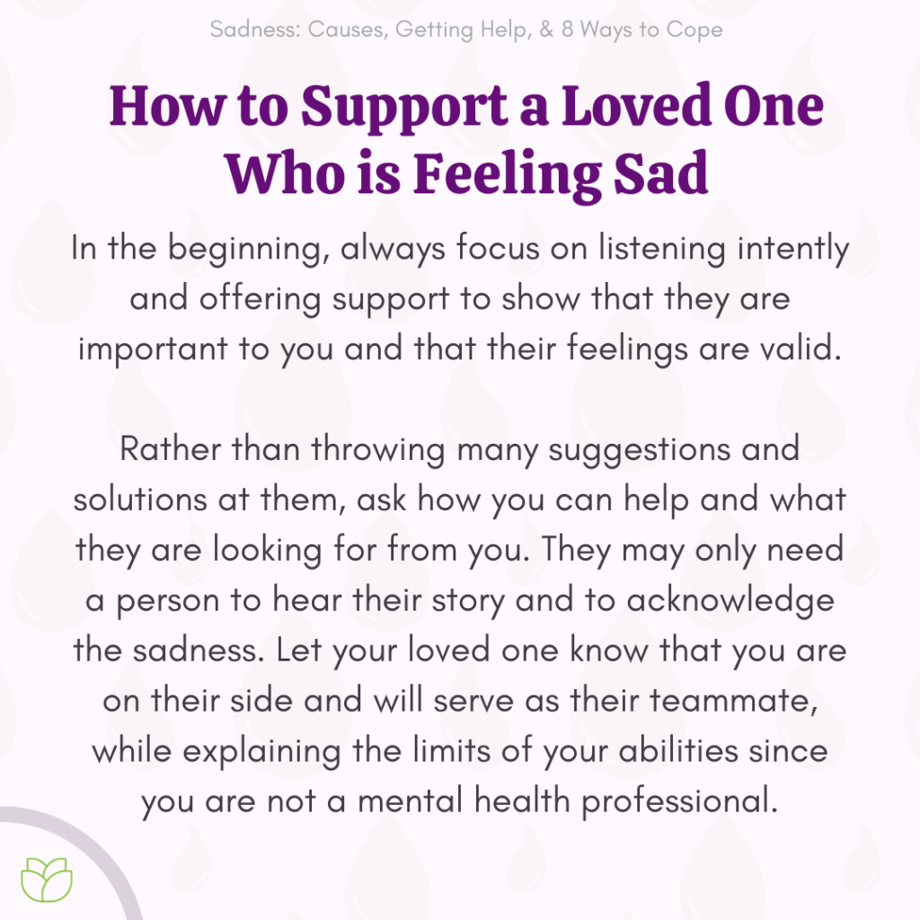 Sadness: Causes, Getting Help, & 8 Ways to Cope - Choosing Therapy