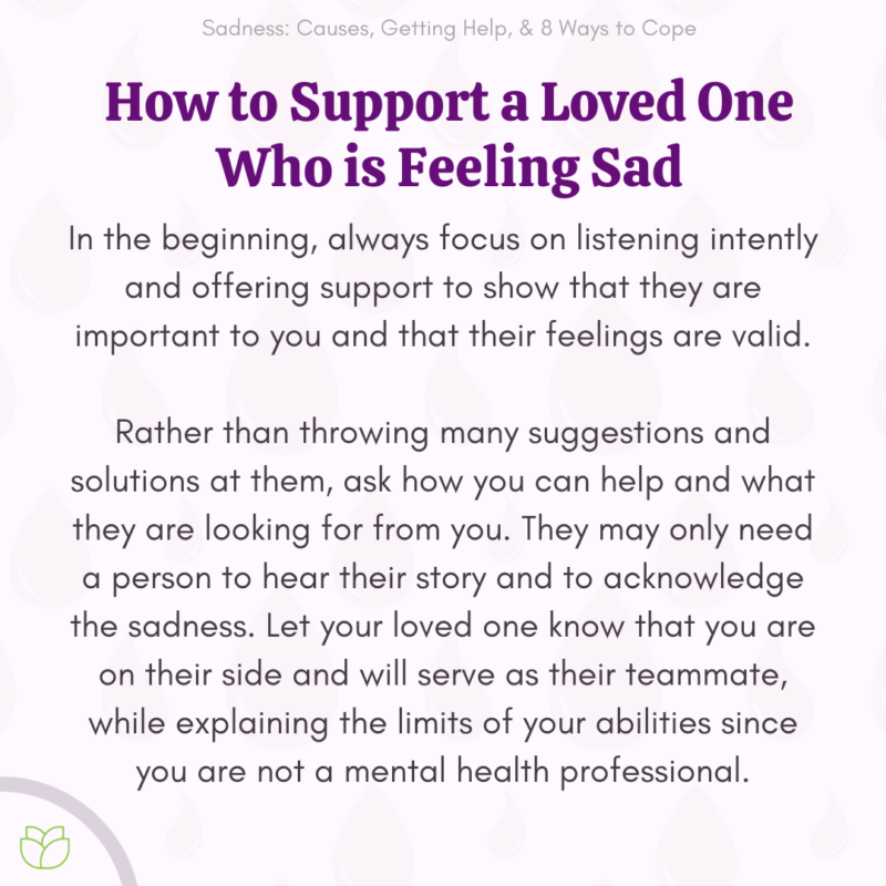 Sadness: Causes, Getting Help, & 8 Ways to Cope - Choosing Therapy