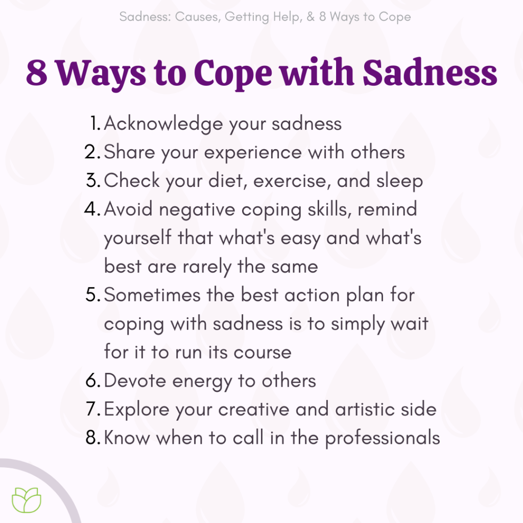 Sadness: Causes, Getting Help, & 8 Ways to Cope - Choosing Therapy