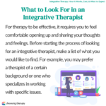 What Is Integrative Therapy?