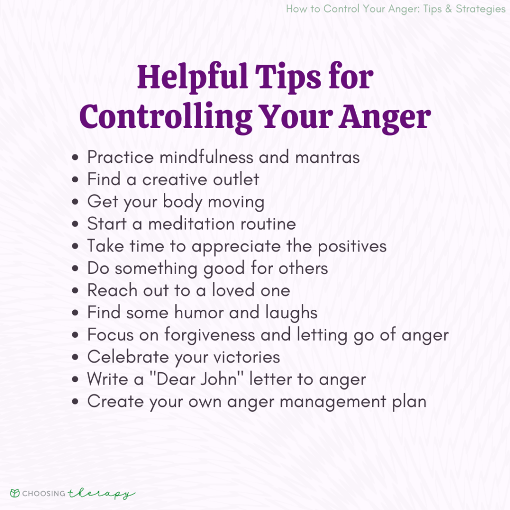 How to Control Your Anger: 24 Tips & Strategies | ChoosingTherapy.com How to Control Your Anger: 24 Tips & Strategies | ChoosingTherapy.com