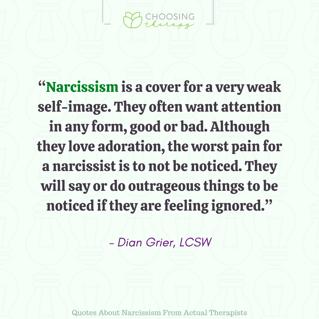 11 Quotes About Narcissism From Actual Therapists - Choosing Therapy 11 Quotes About Narcissism From Actual Therapists - Choosing Therapy