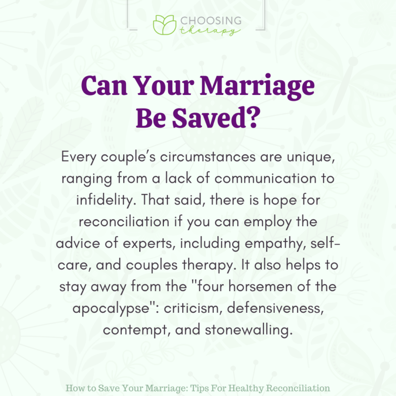10 Tips for How to Save Your Marriage