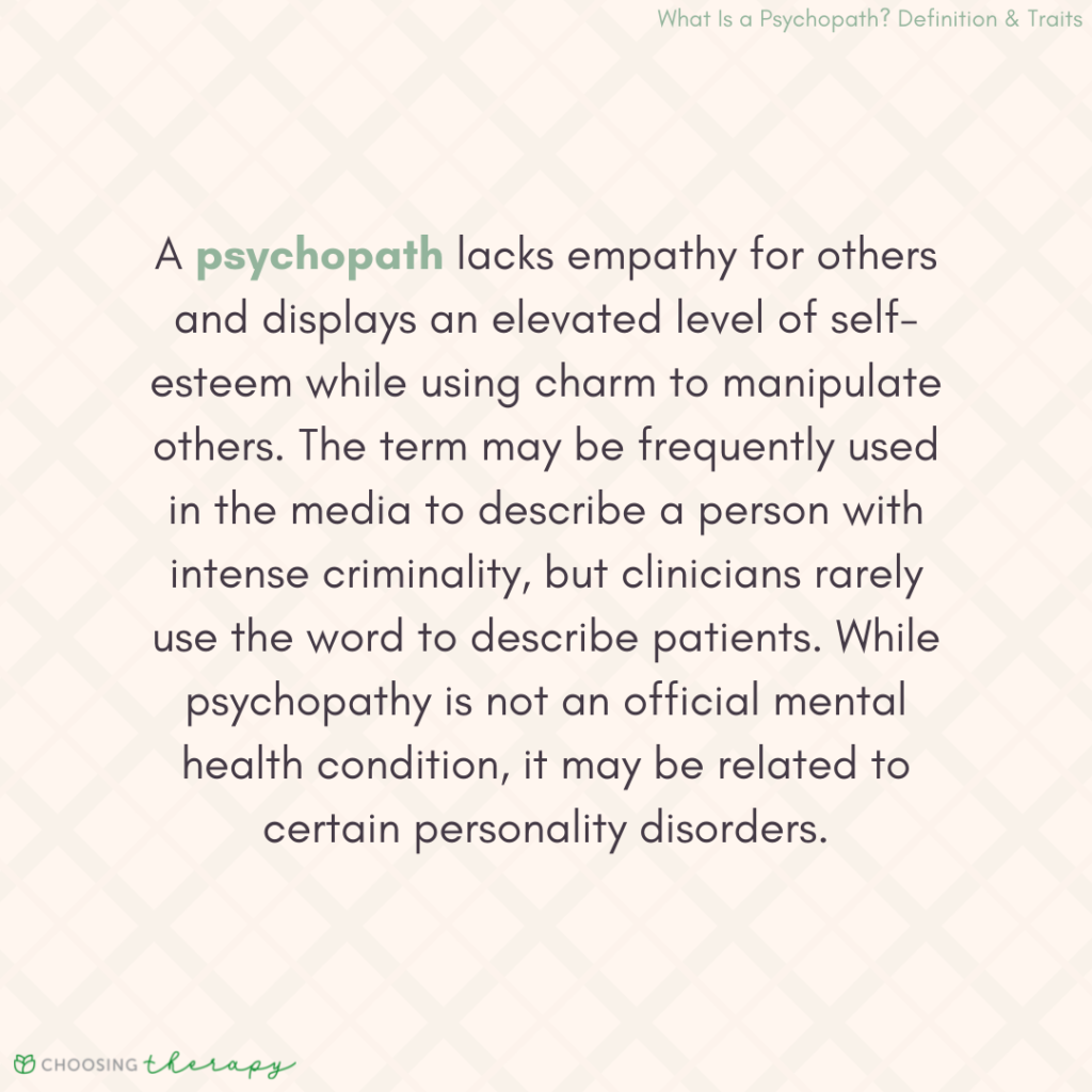 What Is a Psychopath? Definition & Traits