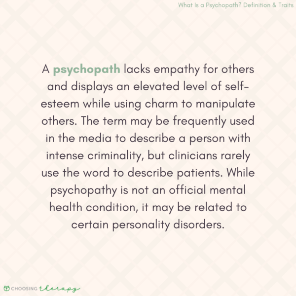 What Is a Psychopath? Definition & Traits