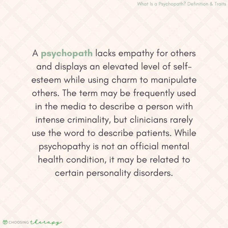What Is a Psychopath? Definition & Traits