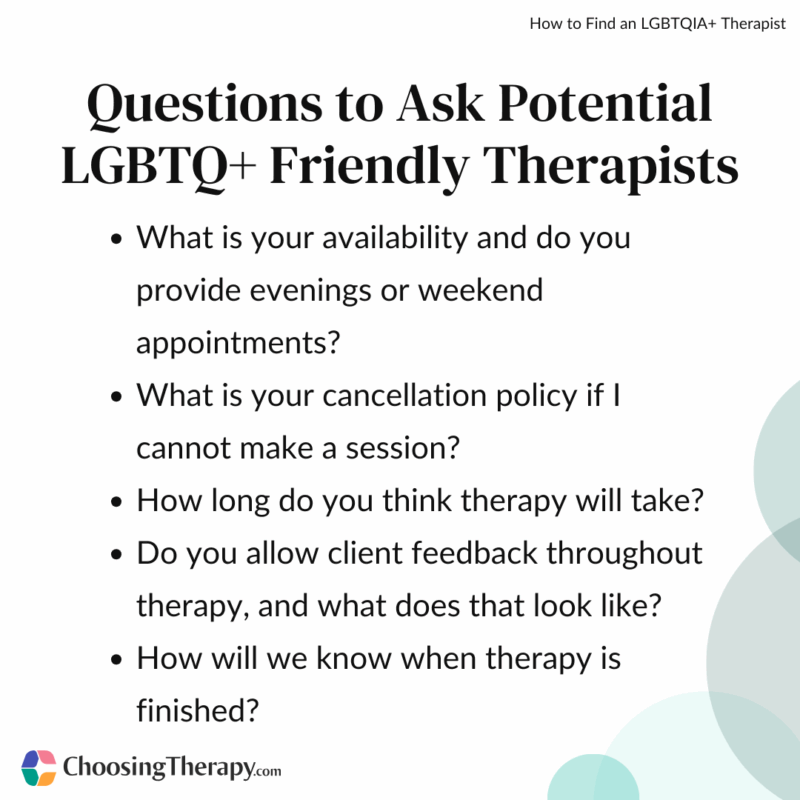 Finding an LGBTQ Therapist