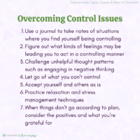 Signs of Control Issues & 10 Ways to Cope