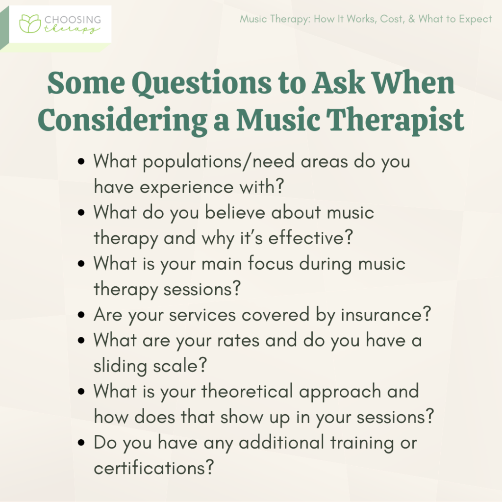 Music Therapy: How It Works, Cost, & What to Expect - Choosing Therapy