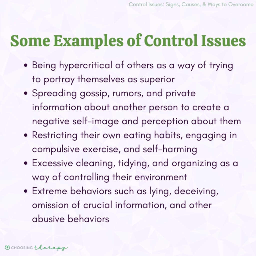 Signs of Control Issues & 10 Ways to Cope