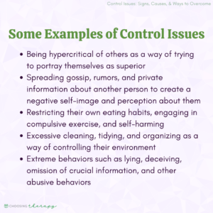 Signs of Control Issues & 10 Ways to Cope