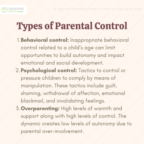 10 Signs of Controlling Parents & How to Cope as an Adult