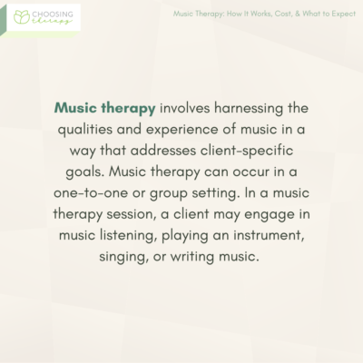 Music Therapy: How It Works, Cost, & What to Expect - Choosing Therapy