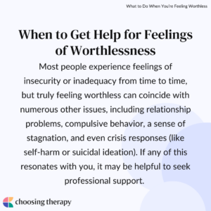 What to Do When You’re Feeling Worthless: 12 Tips From a Therapist