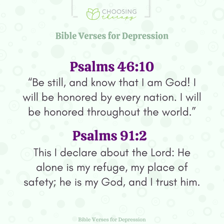 30 Bible Verses for Depression - Choosing Therapy