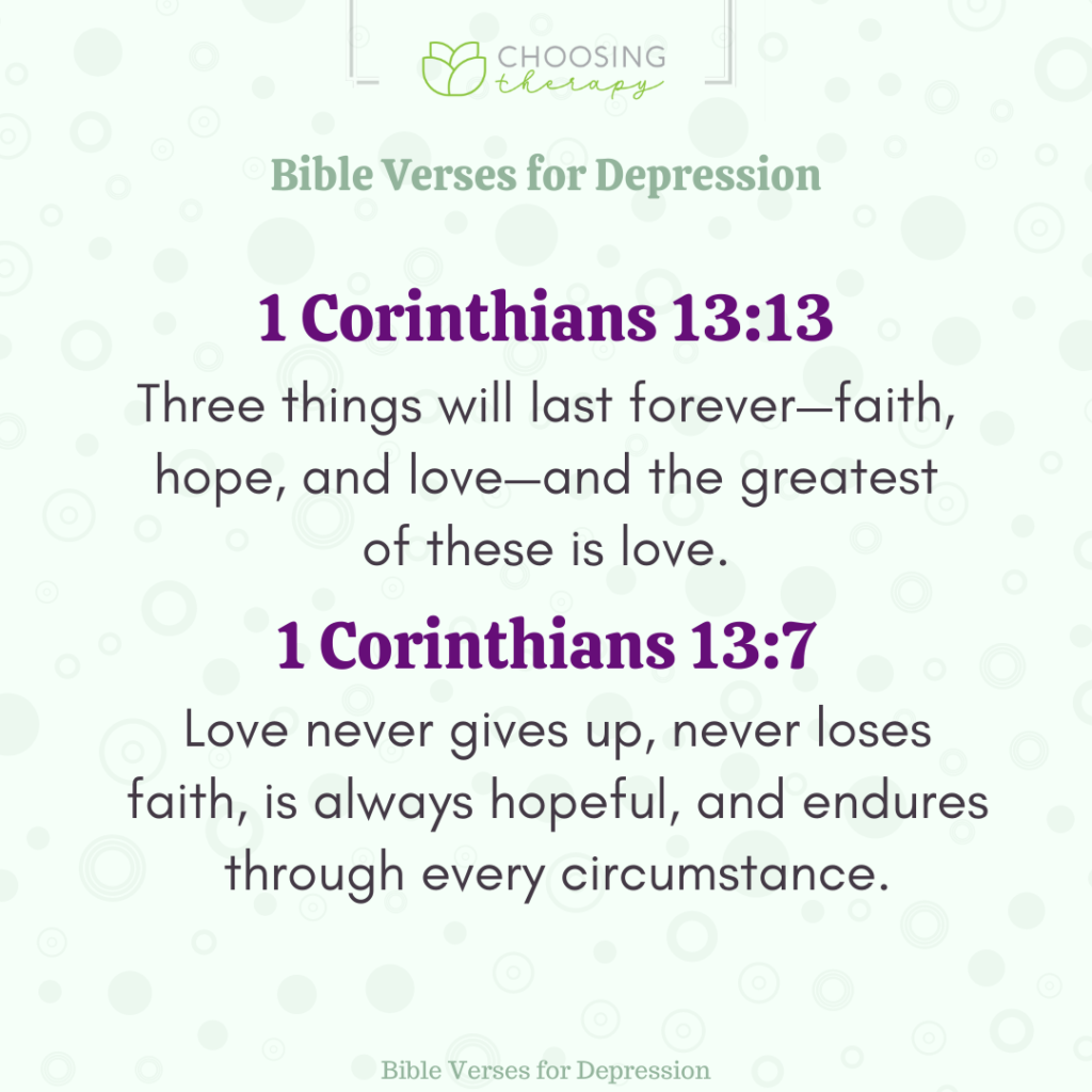 30 Bible Verses for Depression - Choosing Therapy