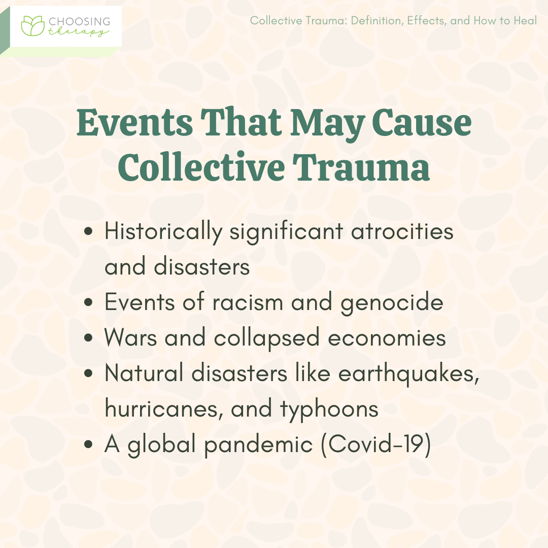 Collective Trauma: Definition, Effects, & How to Heal - Choosing Therapy