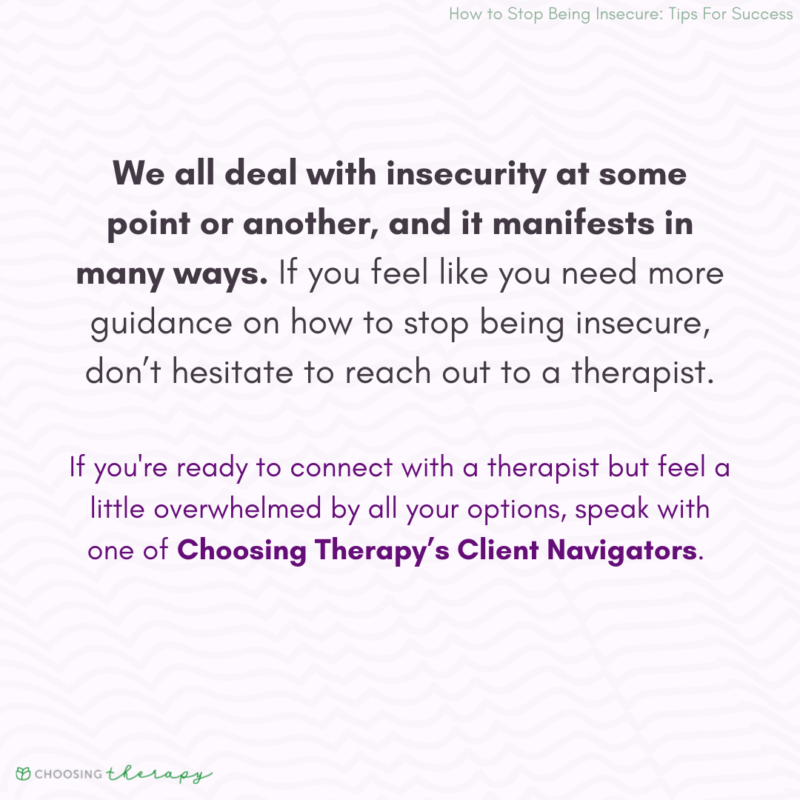 9 Ways to Stop Being Insecure