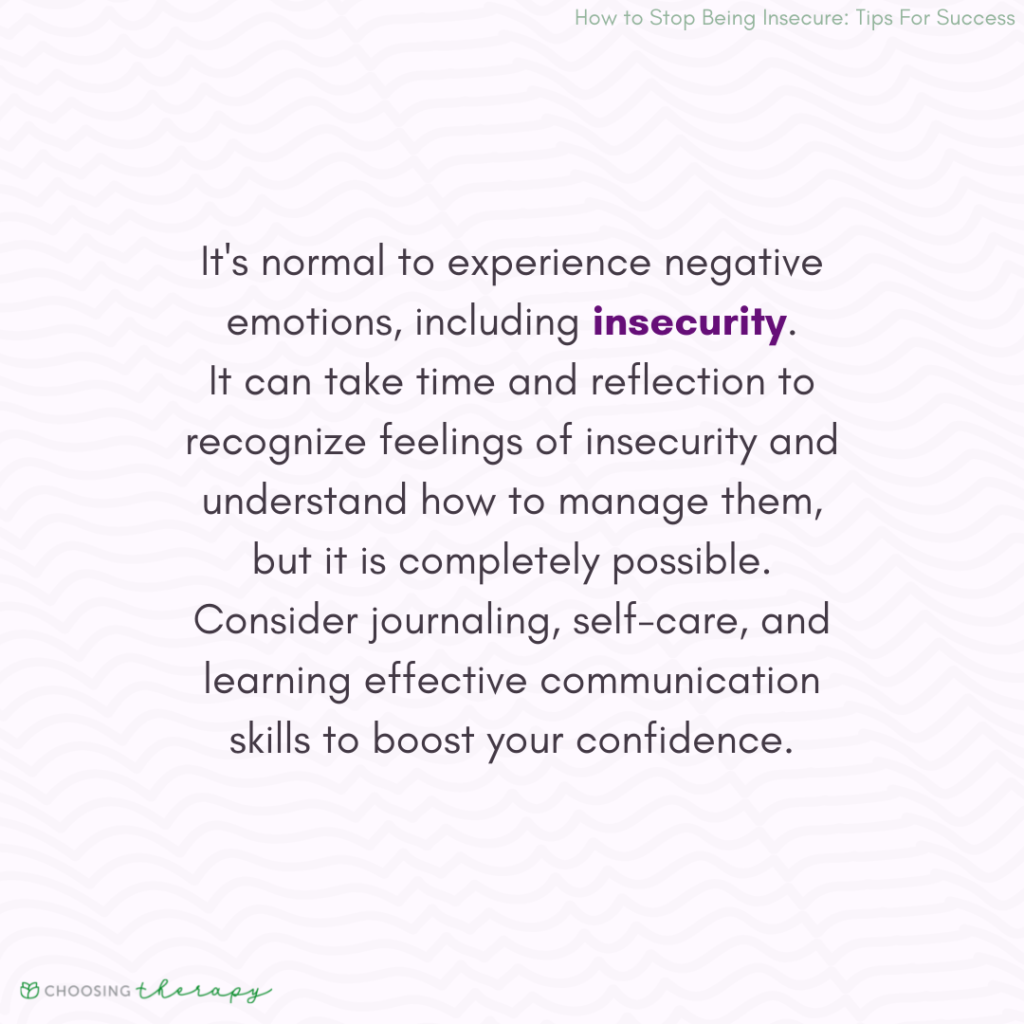 9 Ways to Stop Being Insecure